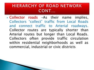 Academic Presentation On Road Network | PPTX