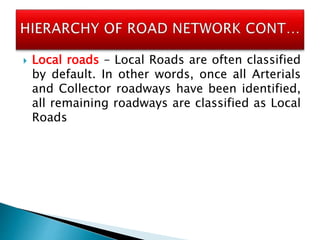 Academic Presentation On Road Network | PPTX