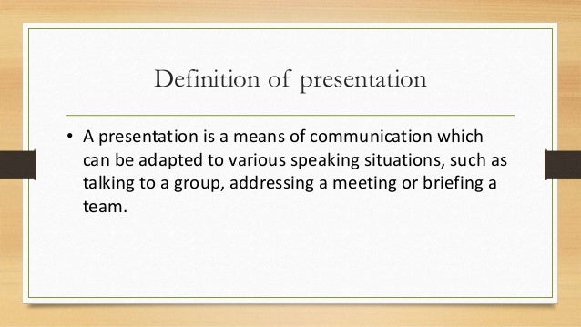 Presentation To Definition presentation-to-definition