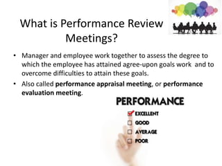Managers skills ,Coaching ,Performance review meetings | PPTX