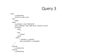 MySQL vs. MonetDB | PPTX