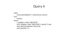 MySQL vs. MonetDB | PPTX