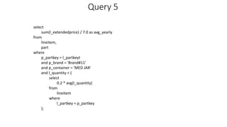 MySQL vs. MonetDB | PPTX