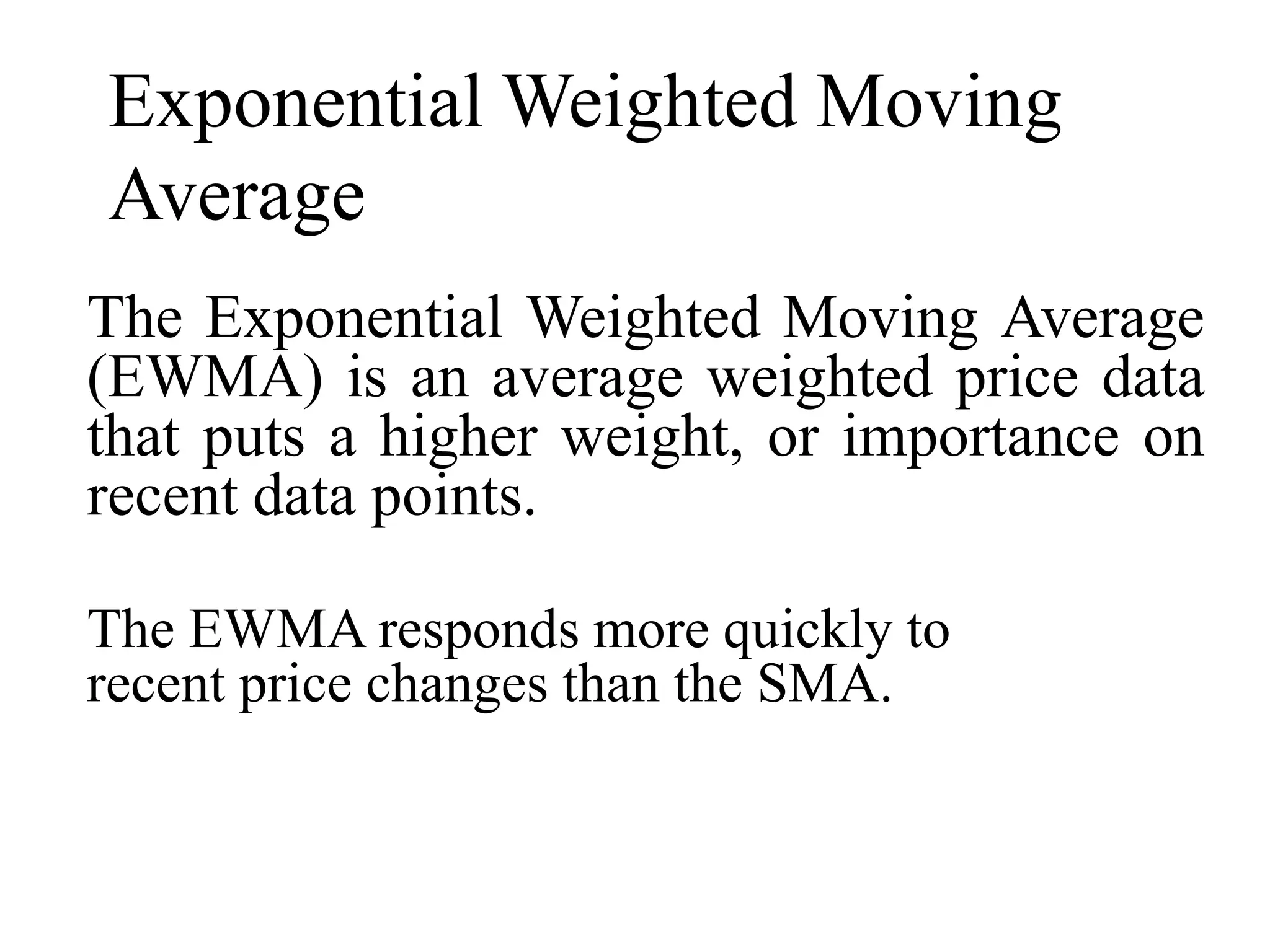 Exponential Weighting Moving Average. | PPTX | Physics | Science