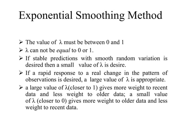 Exponential Weighting Moving Average. | PPTX | Physics | Science