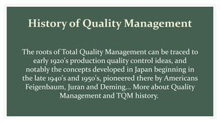 Total Quality Management | PPT