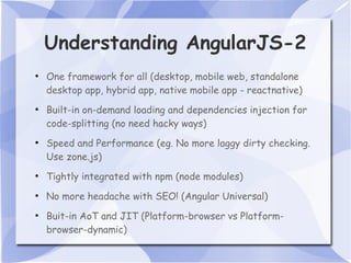 Building scalable modular app with Angular2 concept | PPT