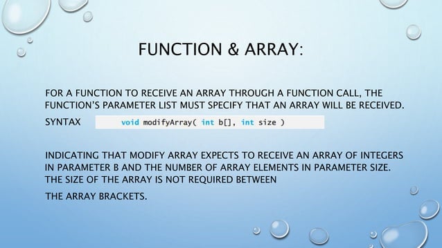 Global variables, sorting static variables,function and arrays, | PPTX
