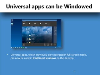 windows 10 Presentation | PPTX