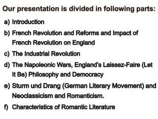 Romanticism/ Romantic Poetry/ The Romantic Movement | PPTX