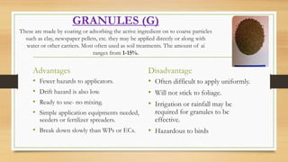 Formulation of Chemical Pesticides | PPTX