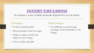 Formulation of Chemical Pesticides | PPTX