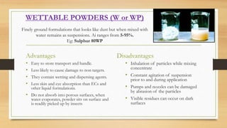 Formulation of Chemical Pesticides | PPTX