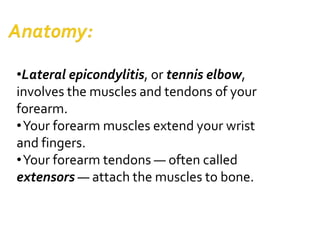 lateral & medial epicondylitis | PPTX