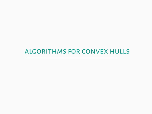 Convex hulls & Chan's algorithm | PDF
