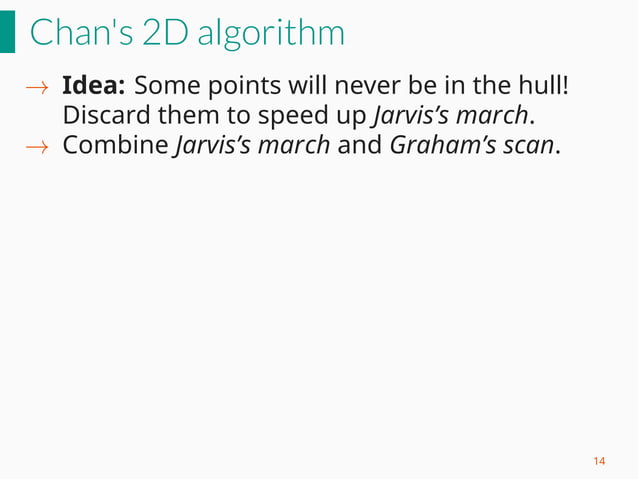 Convex hulls & Chan's algorithm | PDF
