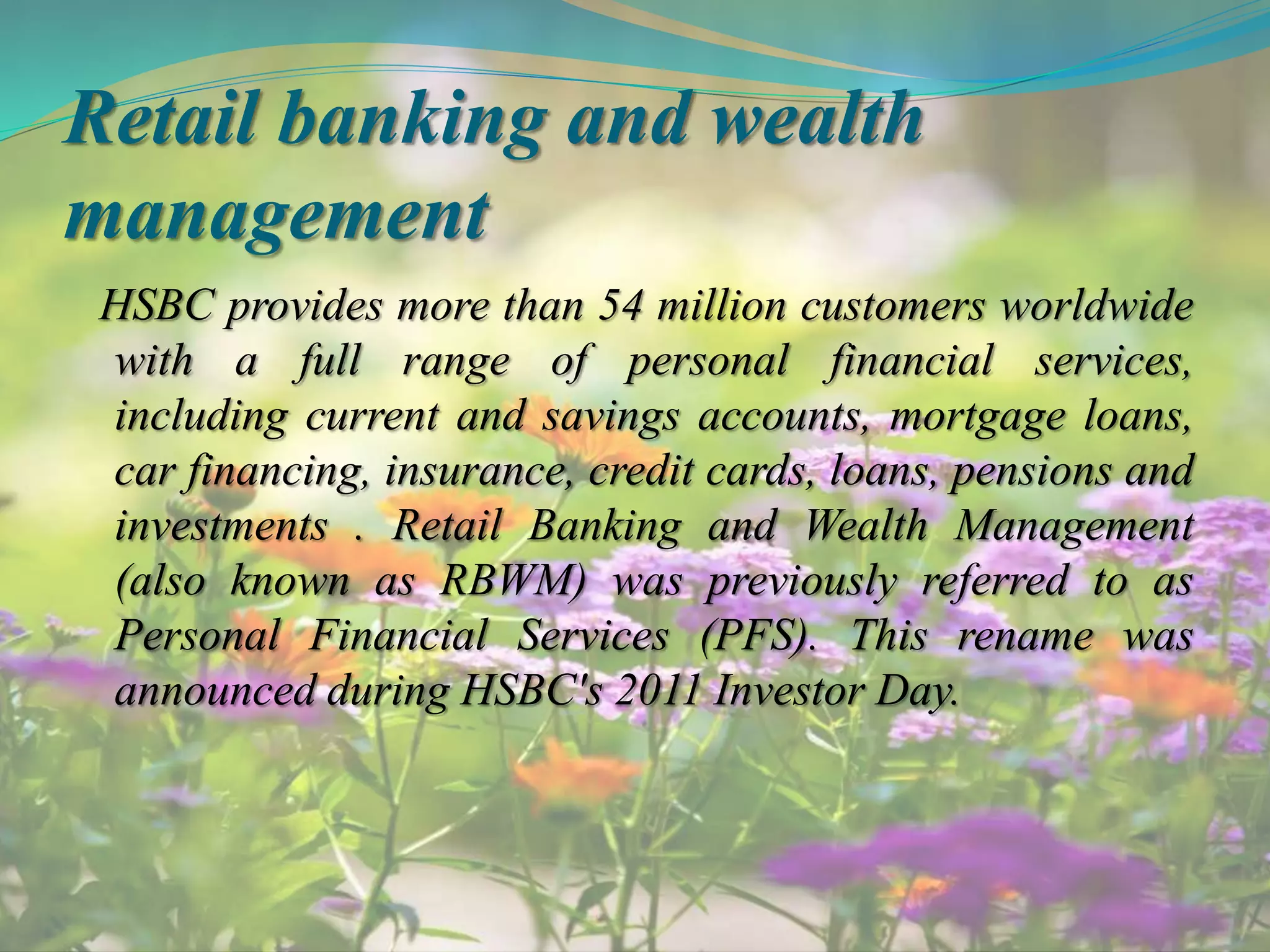 Case study on HSBC Bank | PPTX