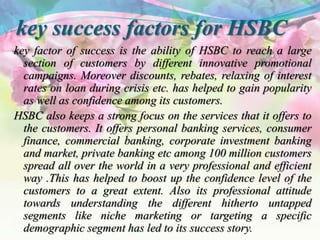 Case study on HSBC Bank | PPTX