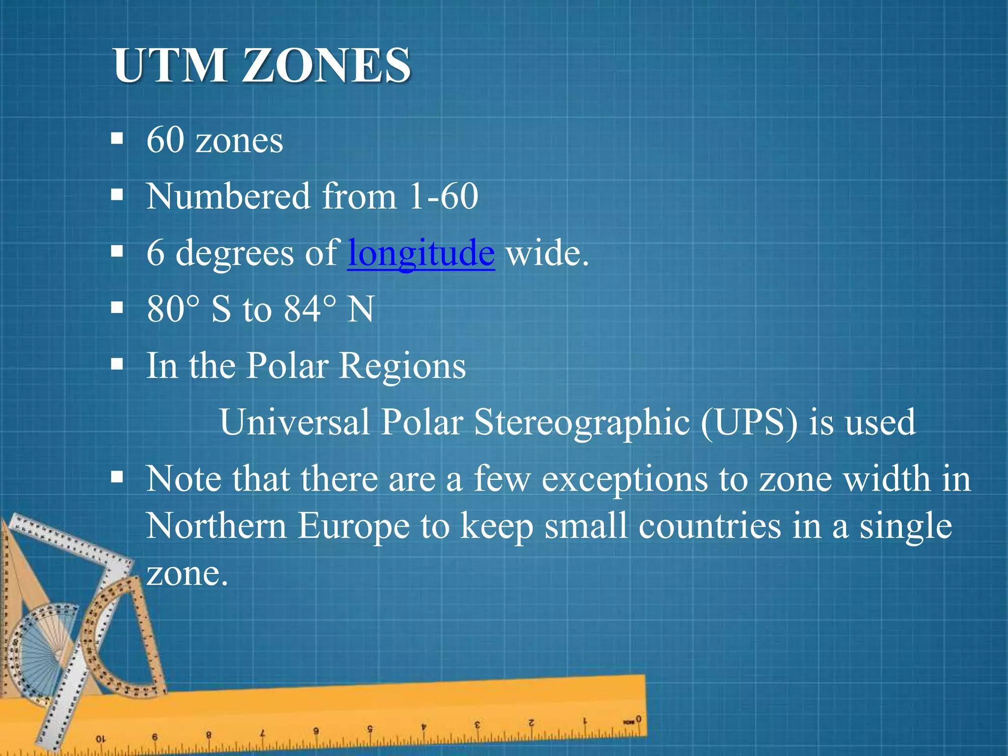 UTM UNIVERSAL TRANSVERSE MERCATOR | PPTX