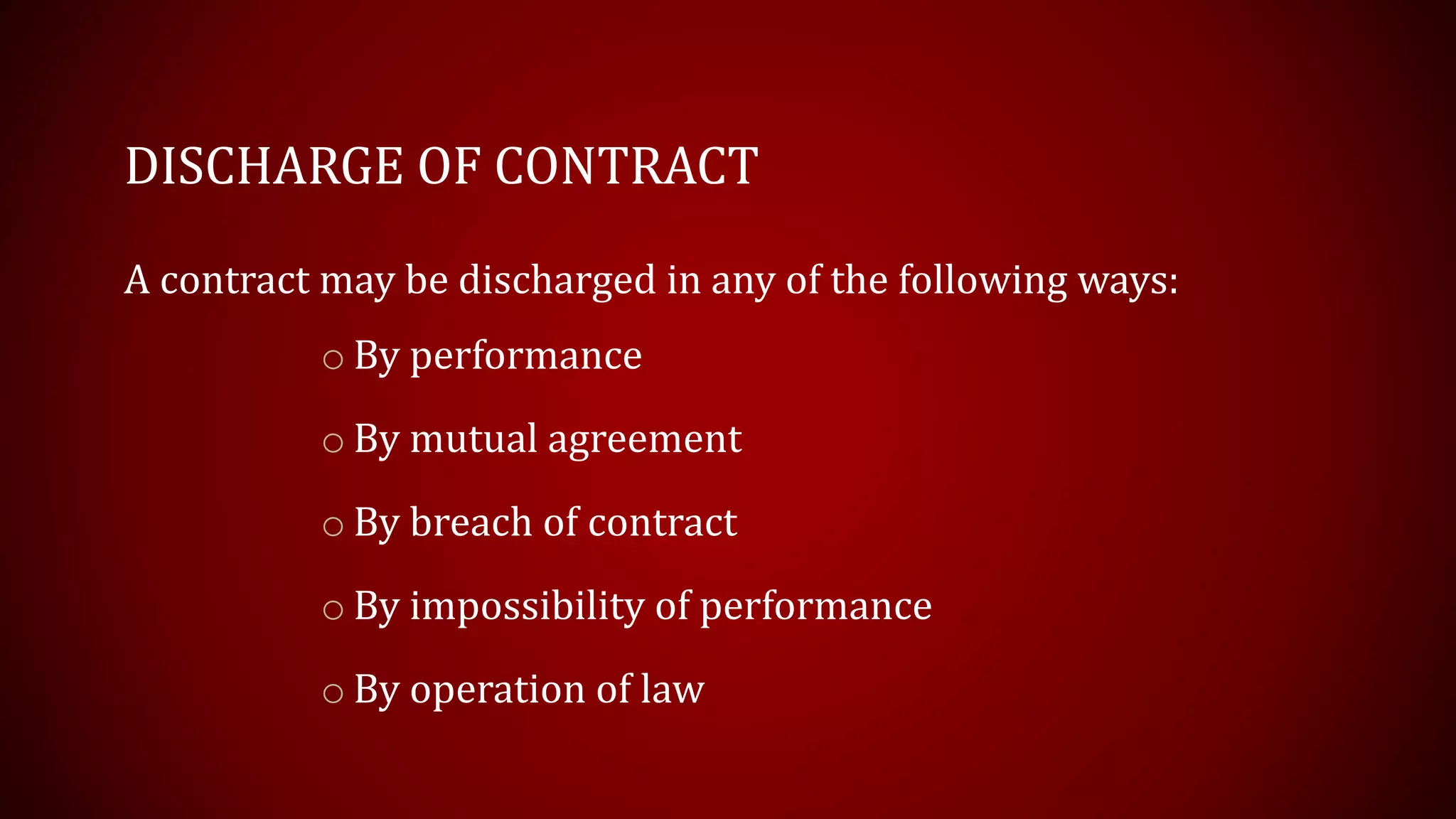 Presentation on Breach Of Contract | PPTX