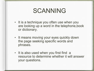 Techniques of reading | PPTX