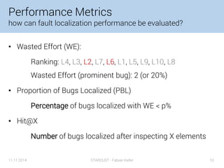 Systematic Architecture Level Fault Diagnosis Using Statistical Techniques | PPT