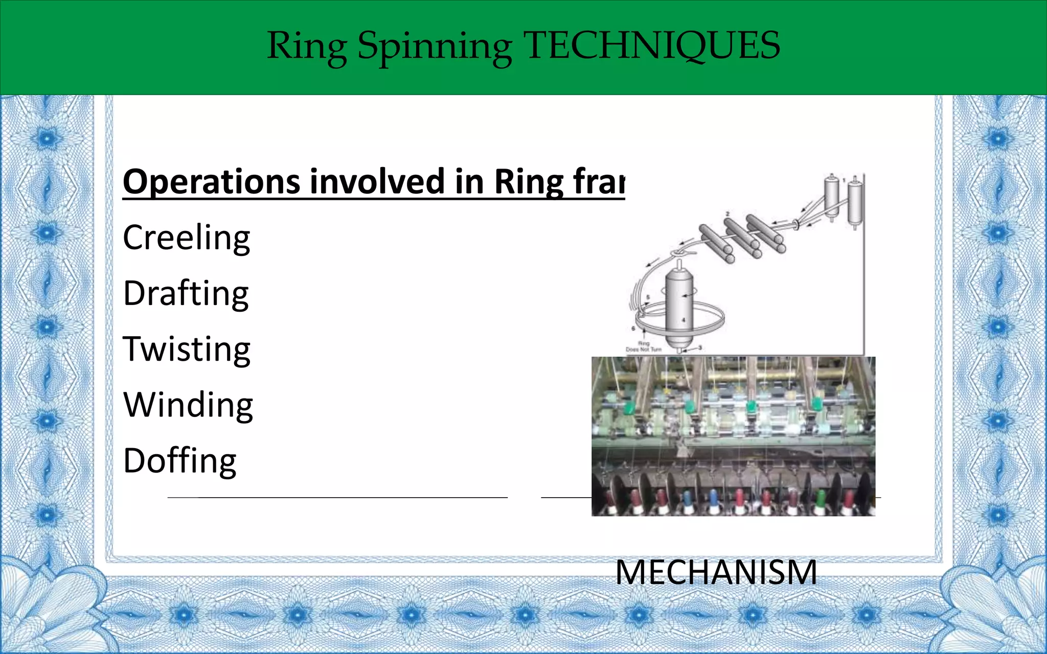 Different Spinning Techniques | PPTX