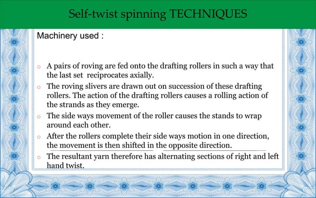 Different Spinning Techniques | PPTX | Needlework | Arts and Crafts