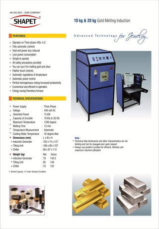 Induction Furnaces For Melting & Casting | PDF