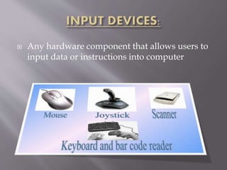 INPUT & OUTPUT DEVICES | PPT