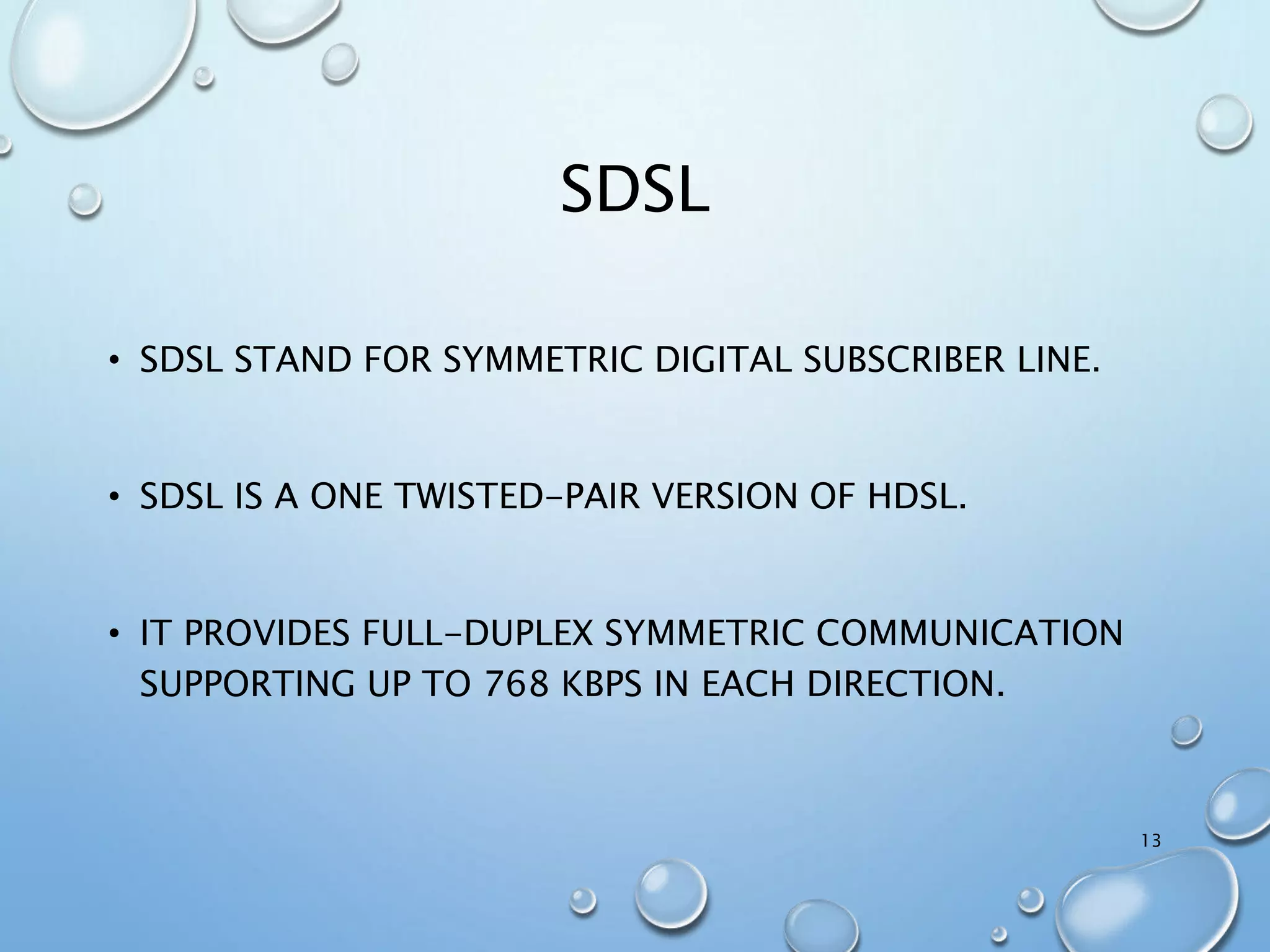dsl (digital subscriber line) | PPTX