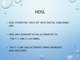 dsl (digital subscriber line) | PPTX