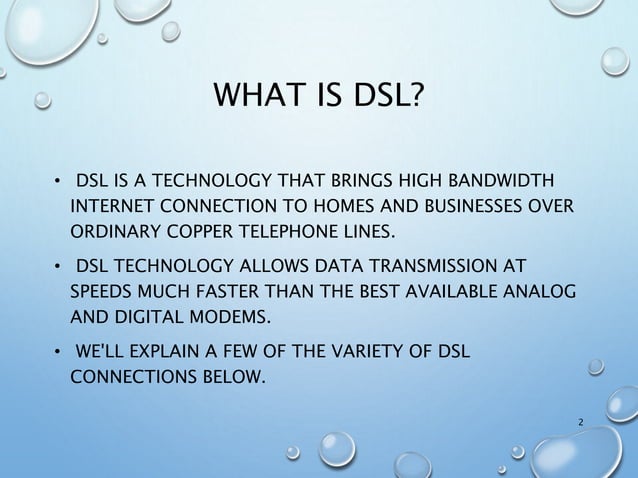 Dsl Digital Subscriber Line Pptx Computer Networking Computing