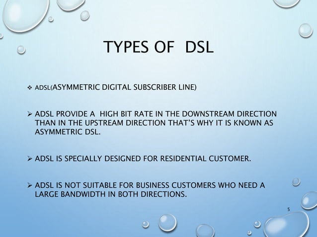 Dsl Digital Subscriber Line Pptx Computer Networking Computing