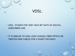 dsl (digital subscriber line) | PPTX