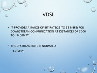 dsl (digital subscriber line) | PPTX