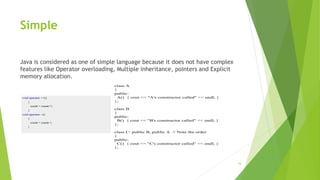 Object Oriented Methodology in Java (Lecture-1) | PPT