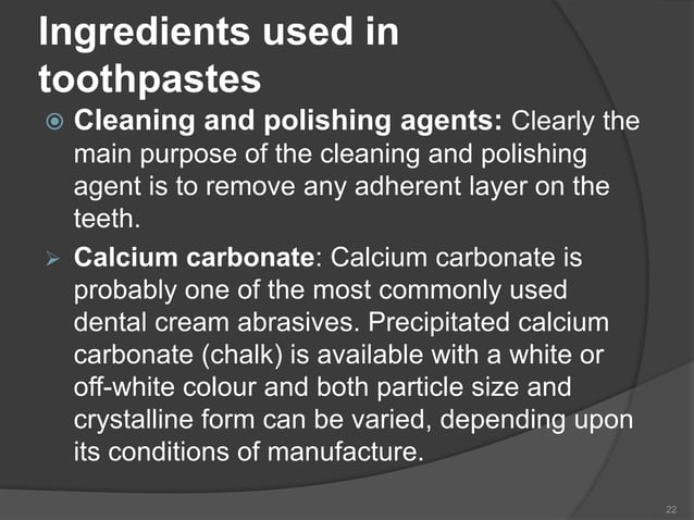 buidings blocks for formulation of shampoo, toothpaste and creams | PPTX