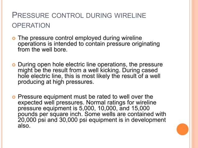 Wireline Operations | PPTX | Geology | Science