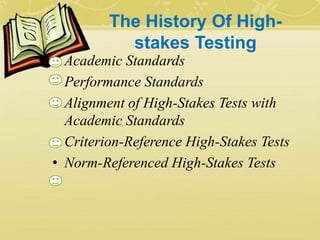 High-Stakes Testing | PPTX
