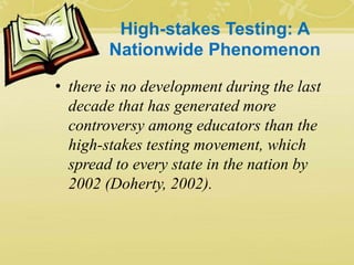 High-Stakes Testing | PPTX