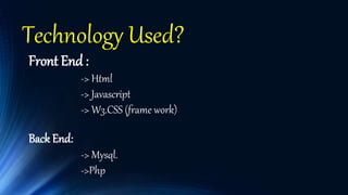 Online Cloth Shop with inventry System | PPT