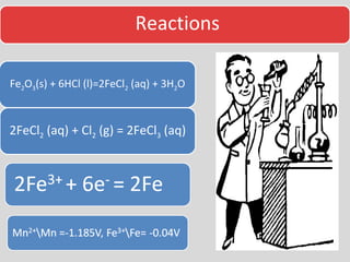 Electrolysis in Ironmaking | PPT | Free Download
