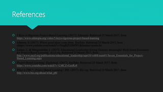 Project Based Learning in 2nd Grade | PPTX