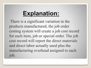 Cost Accounting | PPTX