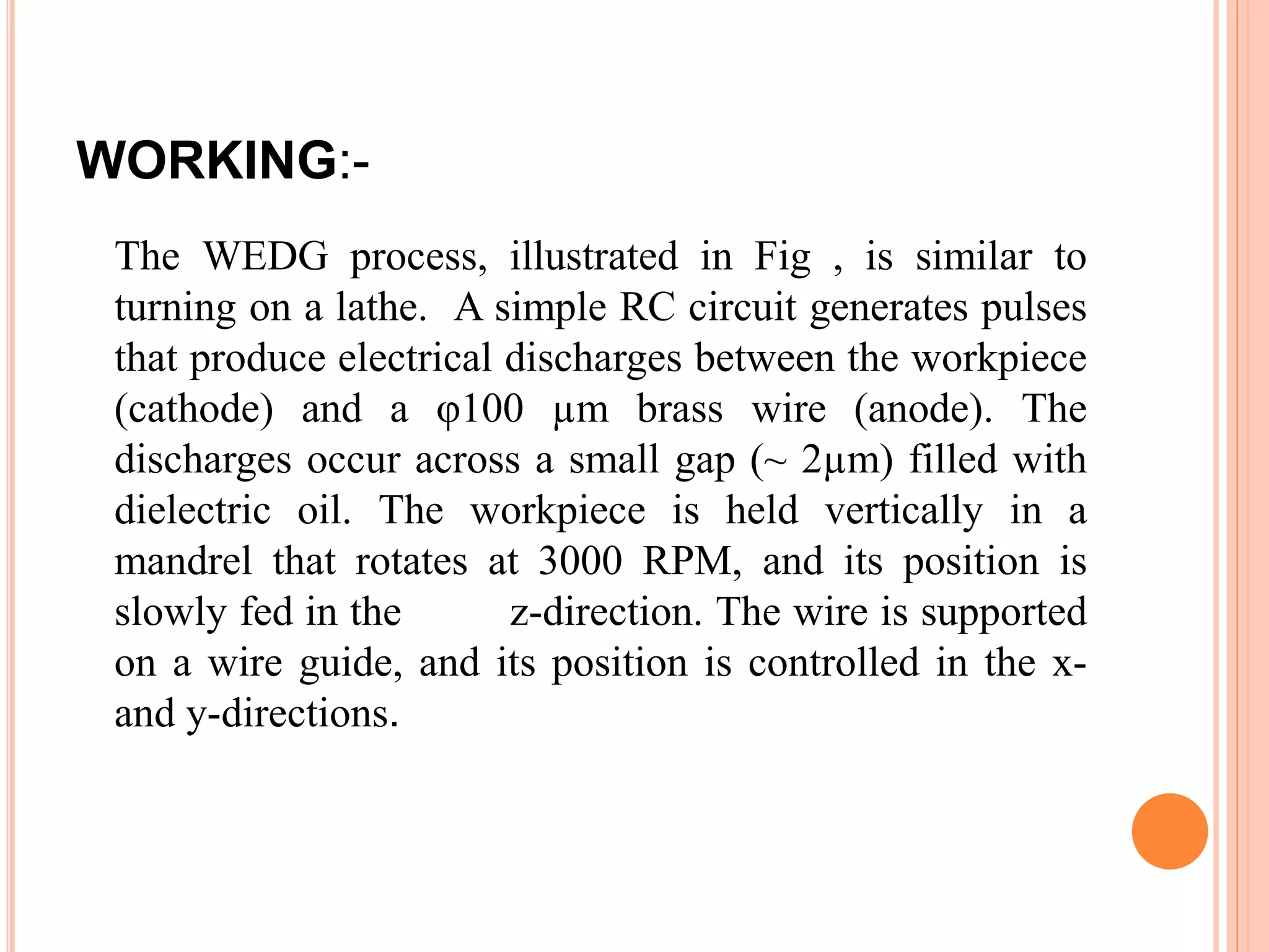 Wire Electrical Discharge Grinding | PPTX
