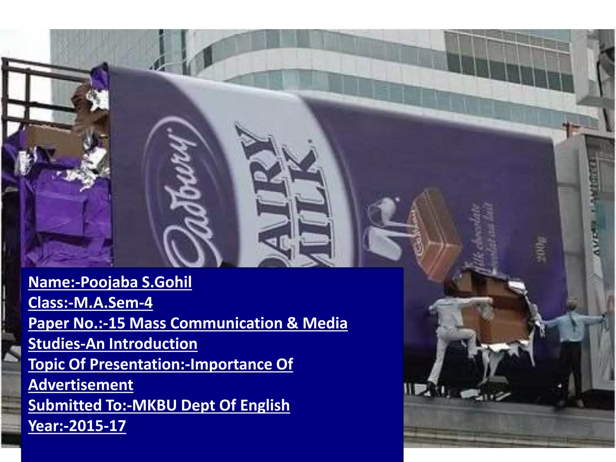 Importance of Advertisement | PPT