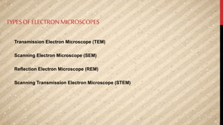 Light Microscope and Electron Microscope [Best one] | PPTX | Chemistry ...