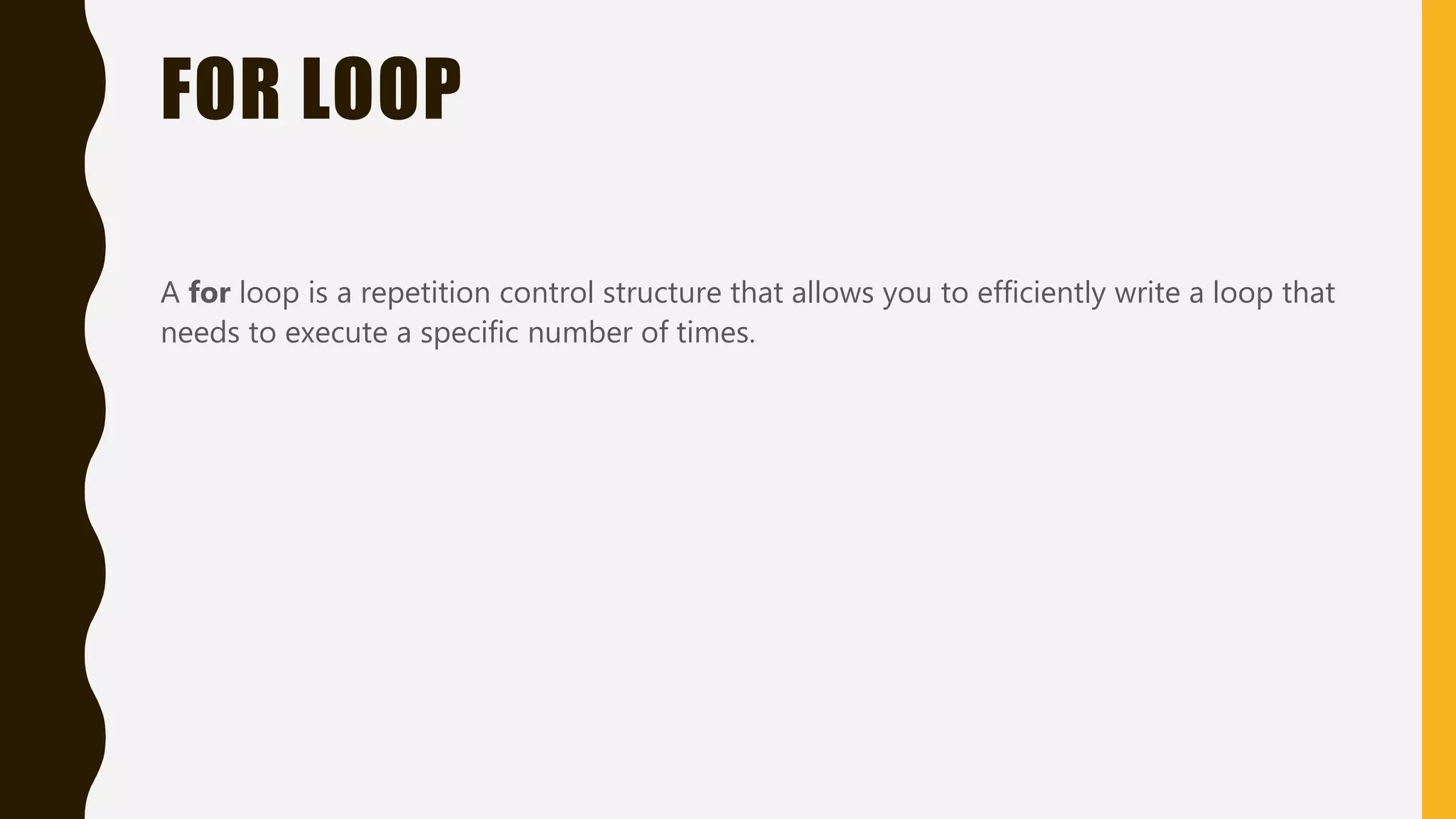Loopfor While Do While Condition Presentation Pptx Programming 1611
