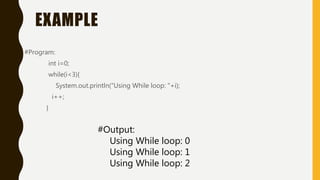 Loop(for, while, do while) condition Presentation | PPTX